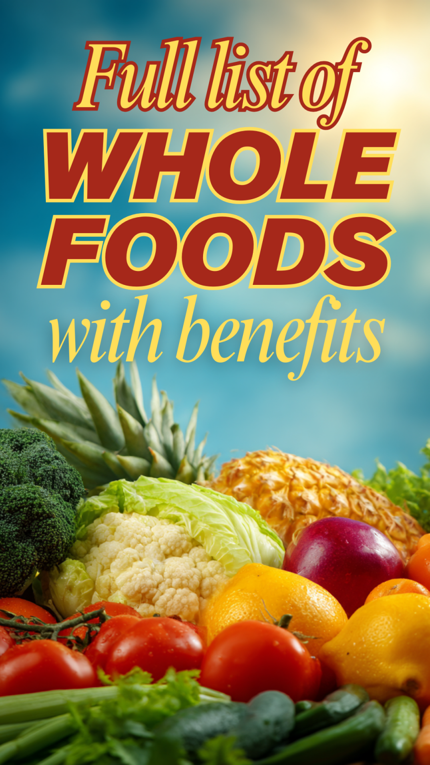 Full List of Whole Foods (With Benefits)